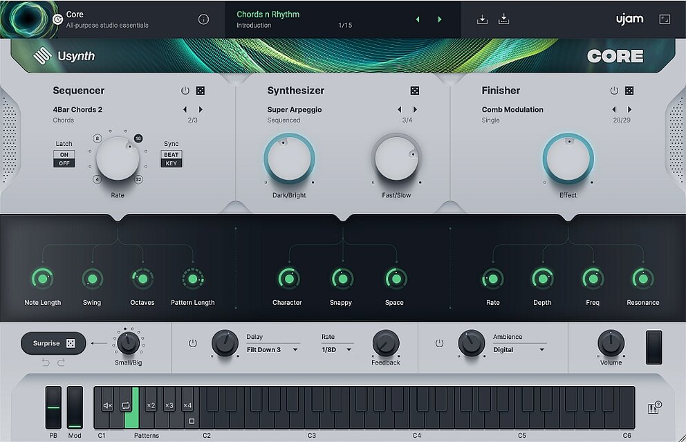 Usynth Core | All-purpose studio essentials VST synth plug-in | UJAM
