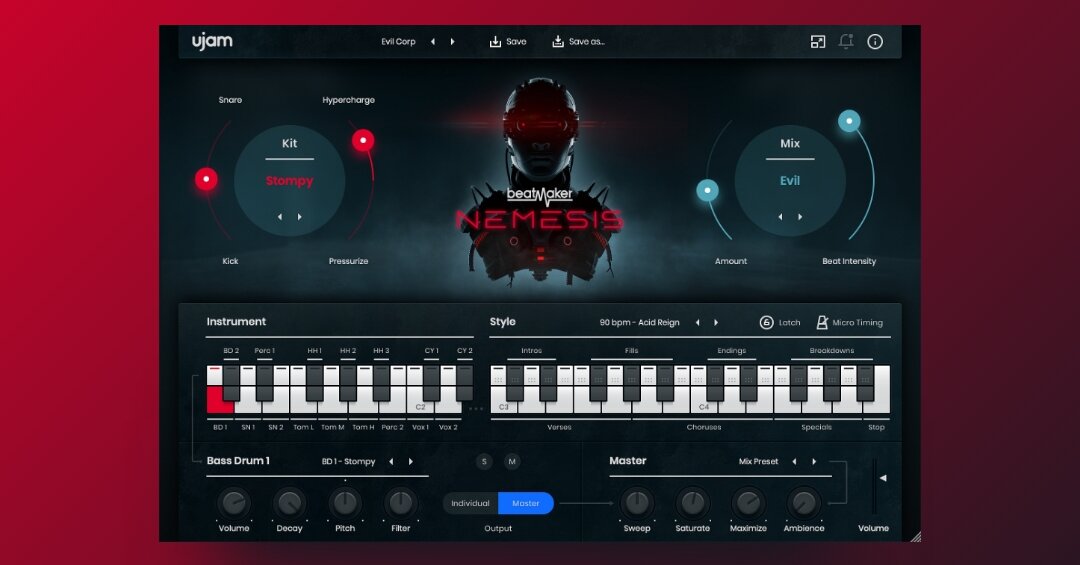 Beatmaker NEMESIS | Drums for Futuristic Beats | UJAM